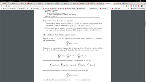 Algorithms Negative Cycle Detection Using Bellman Ford And Its