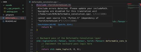 How To Include Torch Extension H Correctly C PyTorch Forums