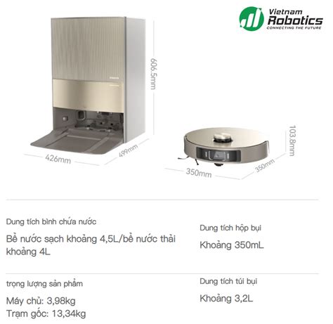 Robot hút bụi lau nhà Dreame Bot X NĐ Vietnam Robotics