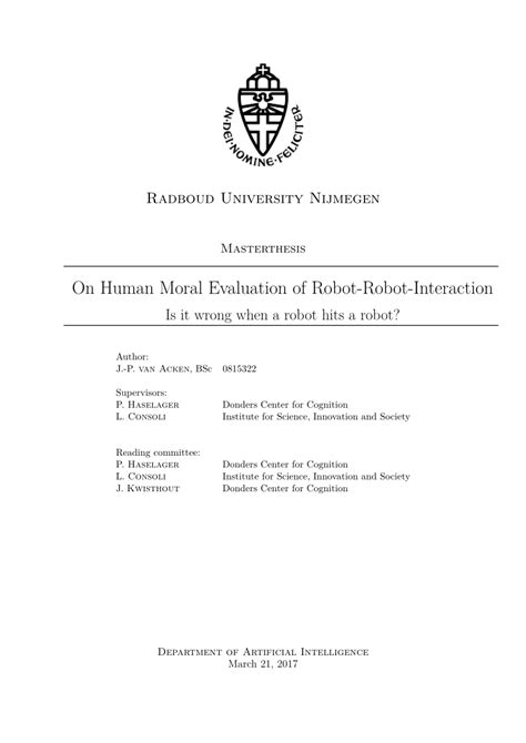 pdf on human moral evaluation of robot robot interaction is it wrong