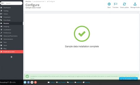 prestashop 1 6 x how to upgrade database to the latest version after