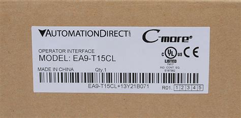 C More HMI 15in Color TFT LCD Touch Screen PN EA9 T15CL AutomationDirect