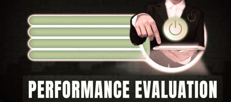 Conceptual Display Performance Evaluation Business Concept The