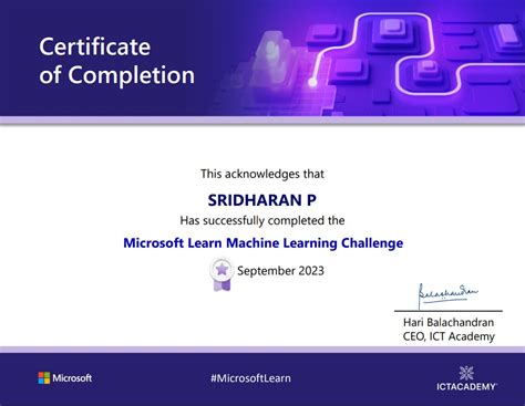 Sridharan P On Linkedin Im Excited To Share That Ive Successfully