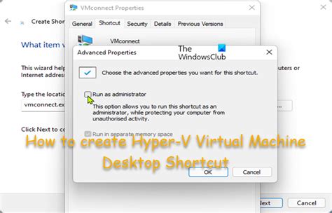 How To Create Hyper V Virtual Machine Desktop Shortcut In Windows 1110