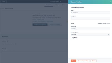 Hubspot Community Live Redesigned Line Item Sidebar For Payment Links Hubspot Community