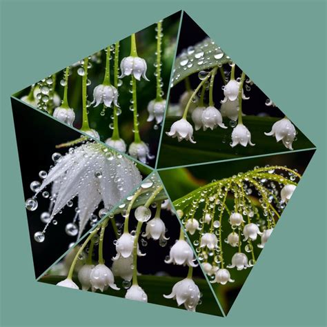 Dew Drenched Spider Web Lily Of The Valley Delight Etsy