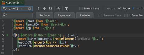 Find And Replace A String Using Regular Expressions Help Webstorm