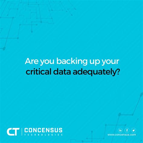 Dataprotection Disasterrecovery Businesscontinuity Concensus Technologies