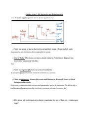 Lab Log Pdf Lab Log Week Phylogenetics And Bioinformatics Use The Following