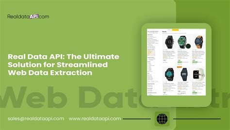 streamline web data extraction with real data api