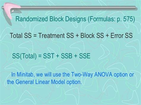 Anova Randomized Block Design