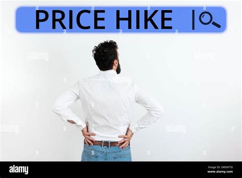 Writing Displaying Text Price Hike Concept Meaning Sum Of Values That