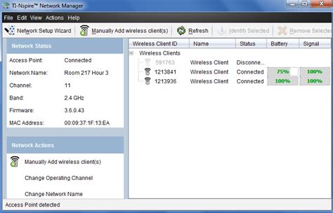Using Ti‑nspire™ Network Manager