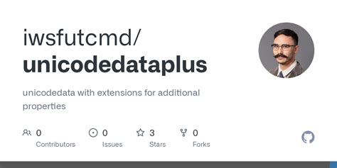 GitHub Iwsfutcmd Unicodedataplus Unicodedata With Extensions For Additional Properties
