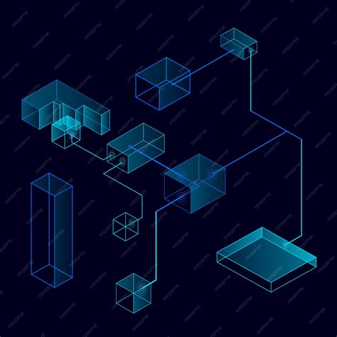 premium vector digital crypto blockchain technology defi dao nft data