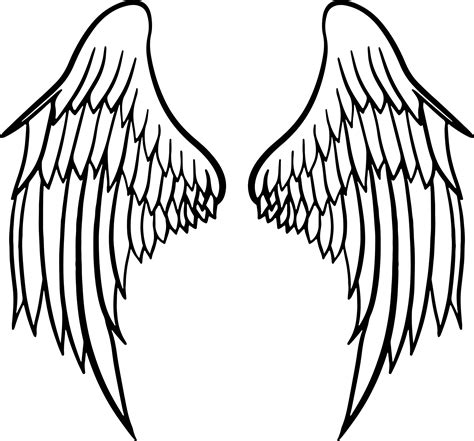 The Wing Drawing For Tattoo Or Decoration Concept 38462900 PNG