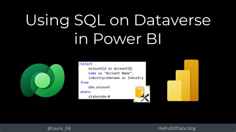 using sql on dataverse for power bi hat full of data