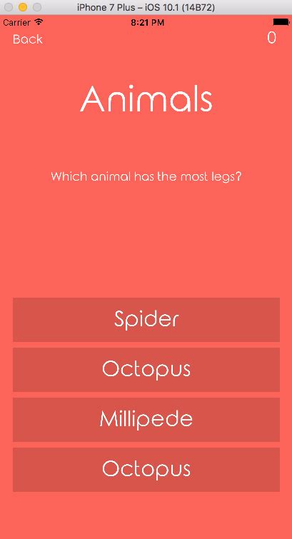 ios swift 3 trivia app duplicate answers stack overflow