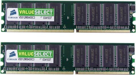 CORSAIR ValueSelect GB X MB DDR PC Dual Channel Kit Desktop Memory Model