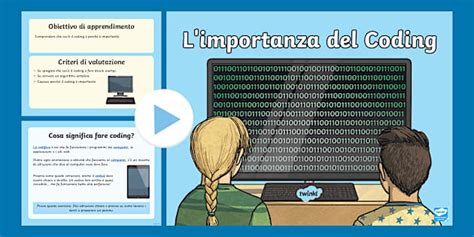 Limportanza Del Coding Powerpoint Lehrer Gemacht Twinkl