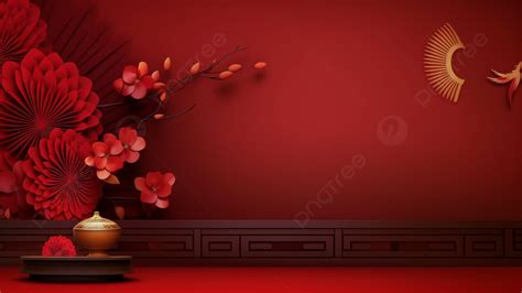 빨간 종이 컷 꽃 중국 스타일 축제 광고 배경 중국 빨간색 휴일 배경 일러스트 및 사진 무료 다운로드 Pngtree