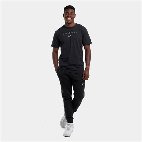 Nike Mens Large Logo Back Stack Cotton Tee Black N199 00a Rx Lvq