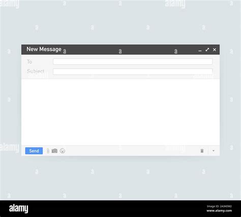 Email Template Blank E Mail Browser Window Mail Message Web Page