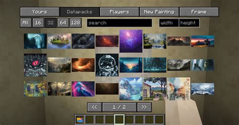 Immersive Paintings Minecraft Mod