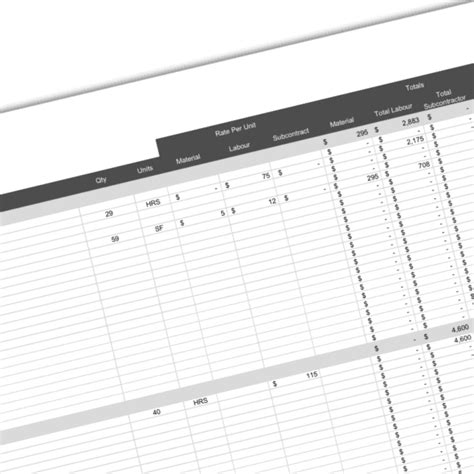 Request For Information Rfi Excel Template Construction Files