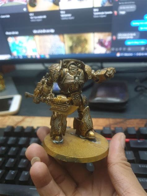 Forge World Custodes Contemptor Achillus Dreadnought Build Hobbies And Toys Toys And Games On