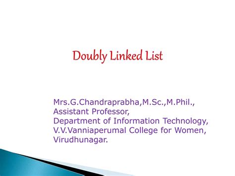Doubly Linked List Pptx
