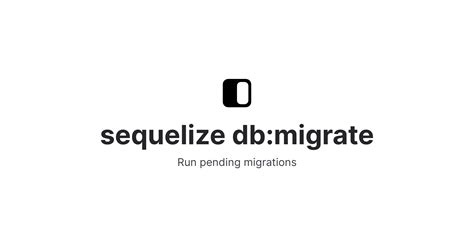sequelize db migrate fig