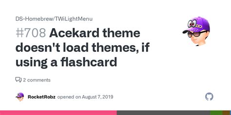 Acekard Theme Doesn T Load Themes If Using A Flashcard Issue 708