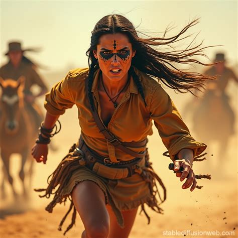 Comanche Warrior Book Cover Stable Diffusion Online