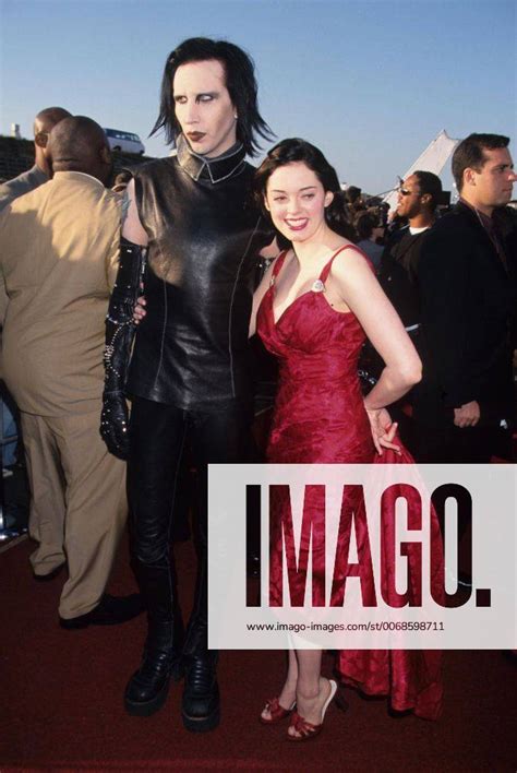 Rose Mcgowan Marilyn Manson Red Carpet
