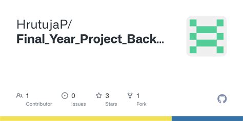 Github Hrutujap Final Year Project Backend