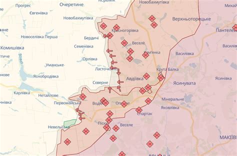 Карта бойових дій в Україні станом на 18 лютого Читайте на Ukr Net
