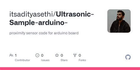 Github Itsadityasethi Ultrasonic Sample Arduino Proximity Sensor Code For Arduino Board