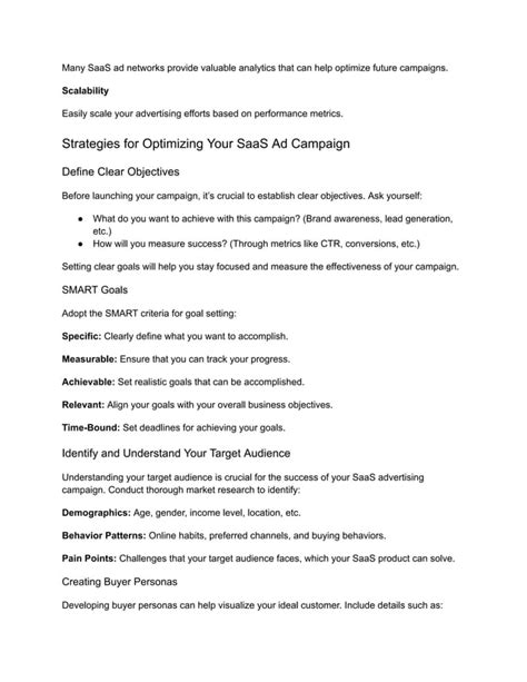 strategies for optimizing your saas ad campaign pdf
