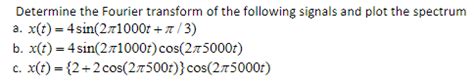 Solved Could You Plot The Spectrum On Matlab And Share The Chegg Com