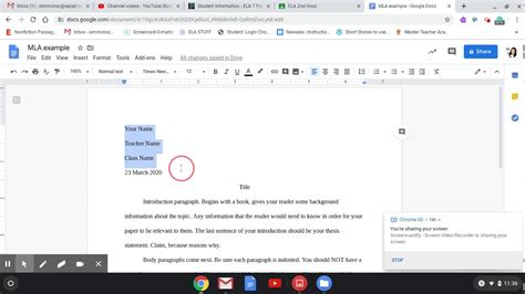 Mla Format Youtube