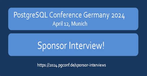 Interview With Redgate Postgresql Conference Germany 2024