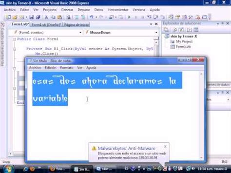 Programación en Visual Basic Hacer tu propio skin