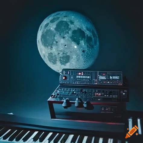 Synthesizer At A Music Concert On The Moon On Craiyon
