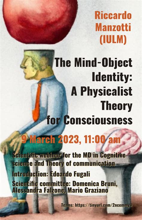 Webinar Prof Manzotti On The Mind Object Identity A Physicalist Theory For Consciousness