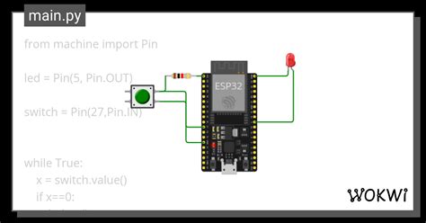 Py Internal PullDown Wokwi ESP STM Arduino Simulator
