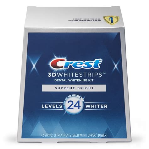 Crest 3D Whitestrips Supreme FlexFit Teeth Whitening Kit, 42 Strips ...