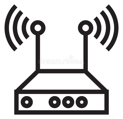Wireless Wifi And Radio Signals Icons Antenna Mobile Signal And Wave Vector Symbols Isolated