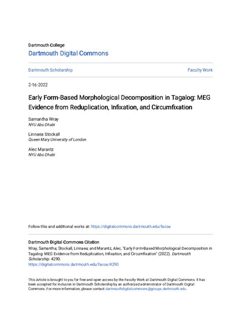 Fillable Online Dartmouth Digital Commons Fax Email Print PdfFiller
